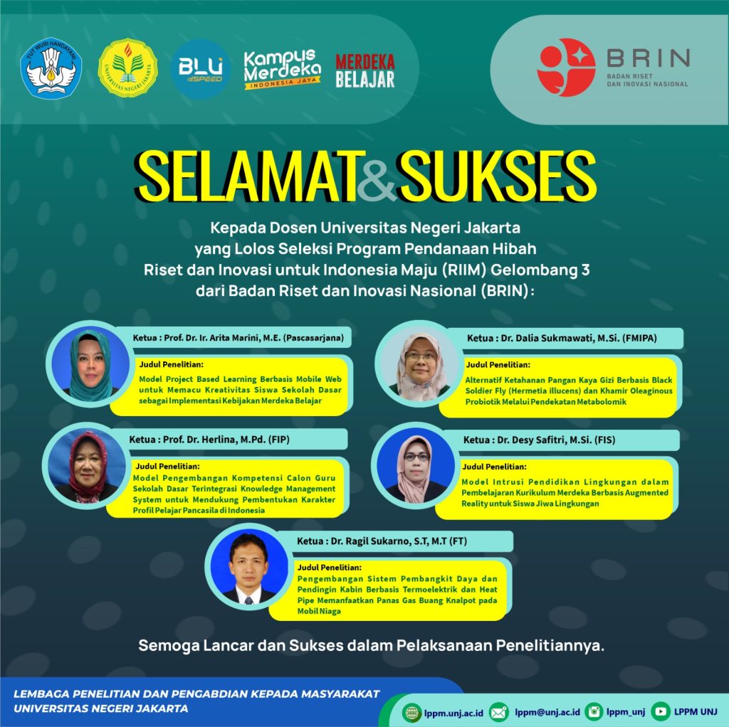 PENERIMA PENDANAAN RISET DAN INOVASI UNTUK INDONESIA MAJU (RIIM) Gel II ...